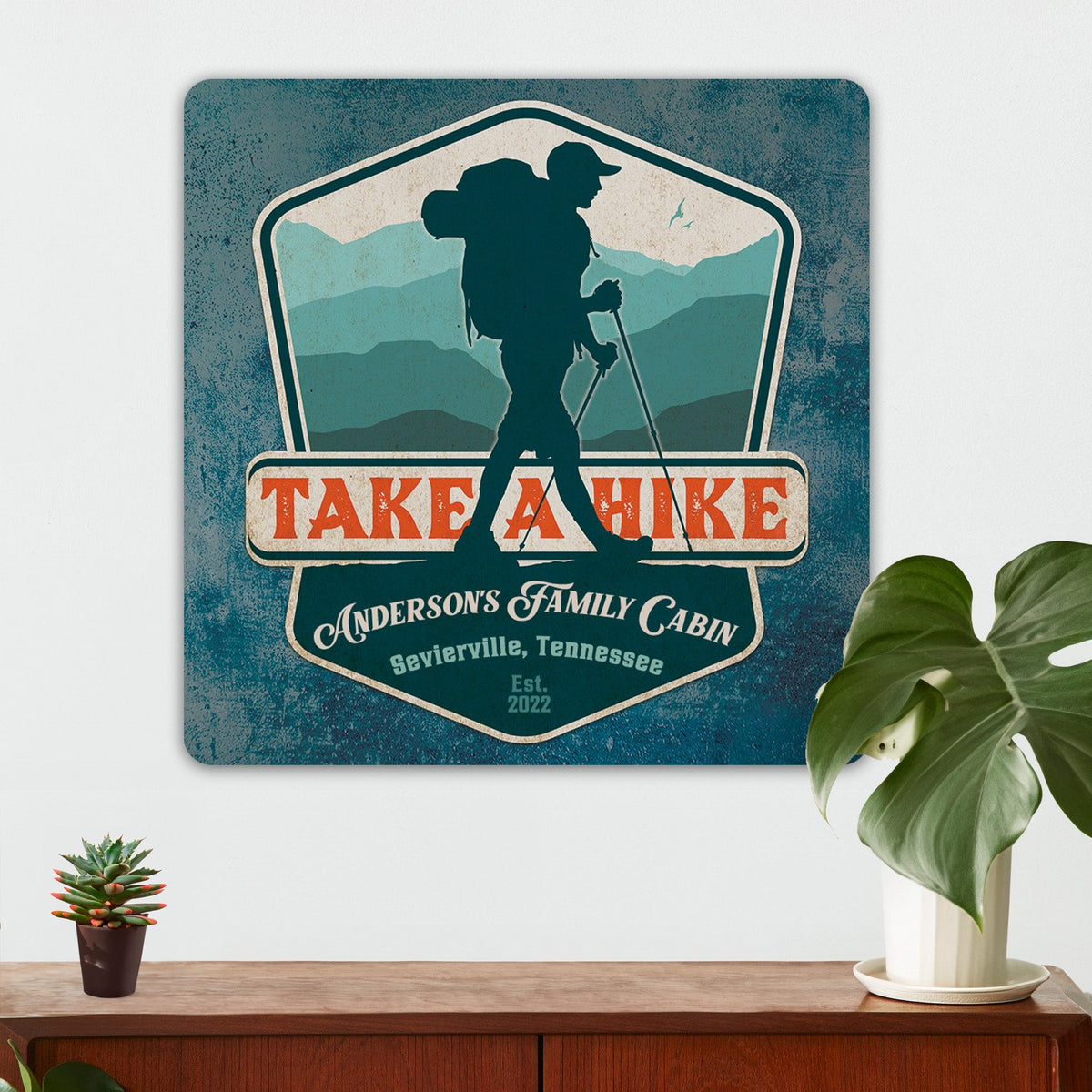 Custom Take A Hike Sign | Unique Hiking Wall Decor | "Take A Hike ...