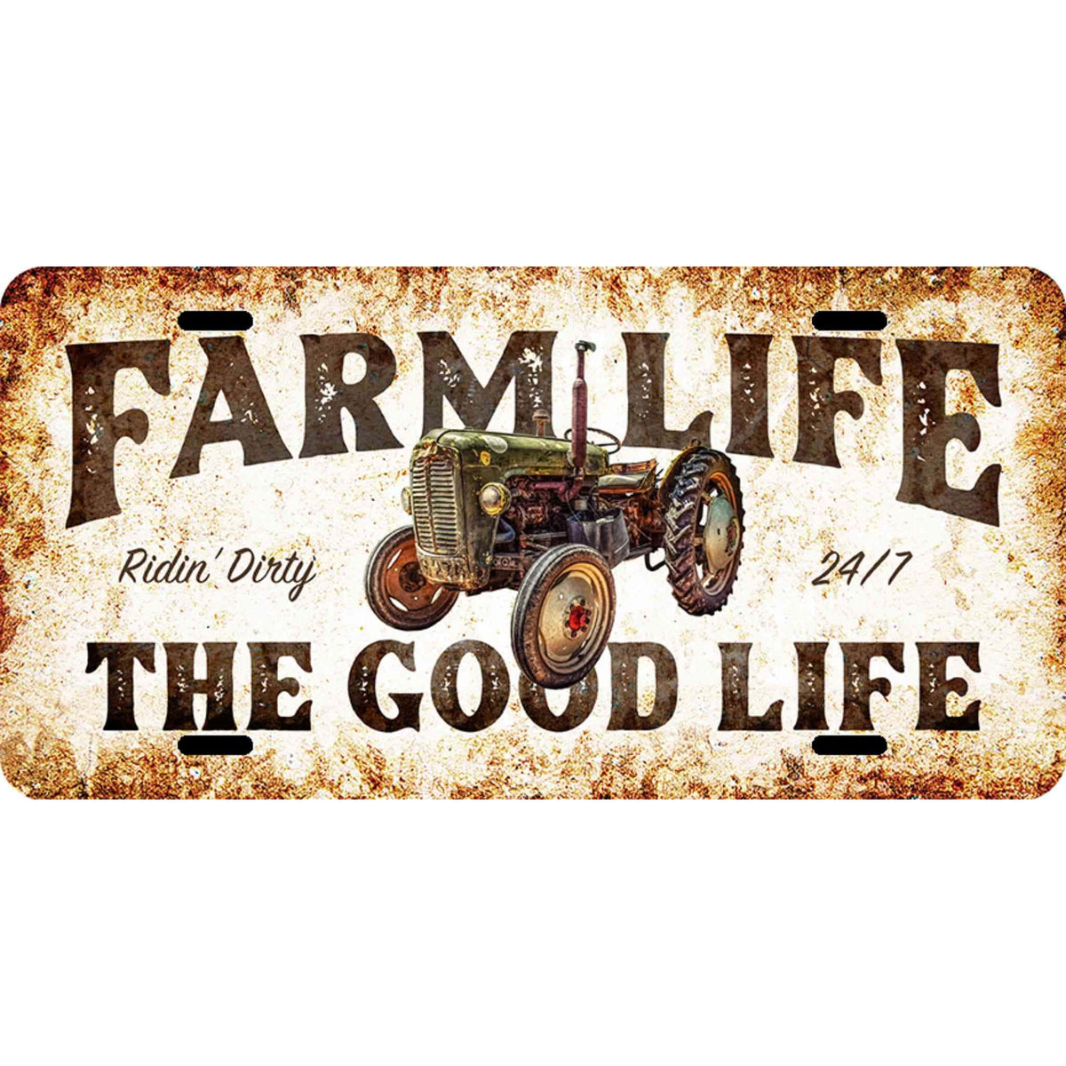 Farm Life - Tractor License Plate — Sunshine Corner
