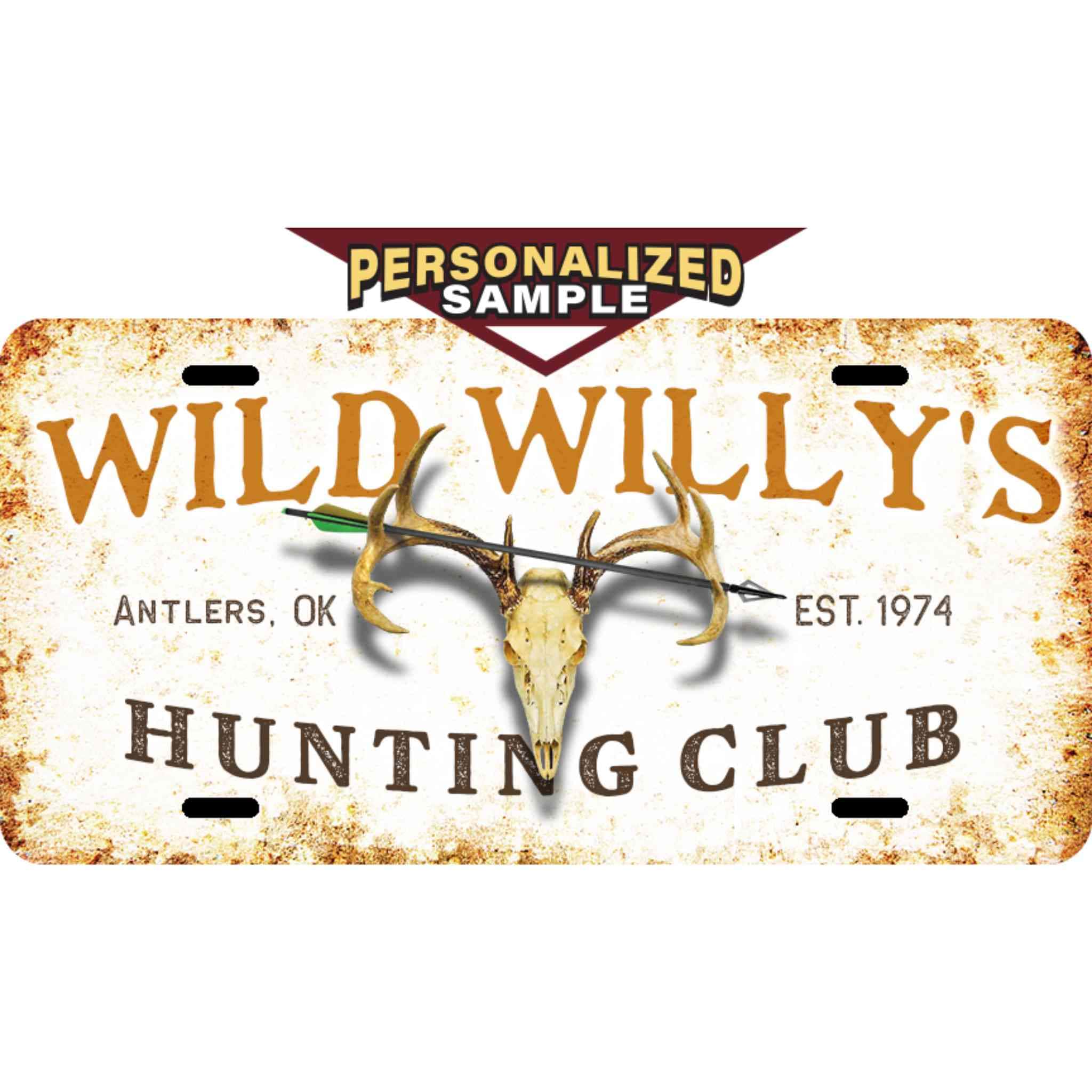 Custom License Plates | Deer and Hunting License Plates — Sunshine Corner